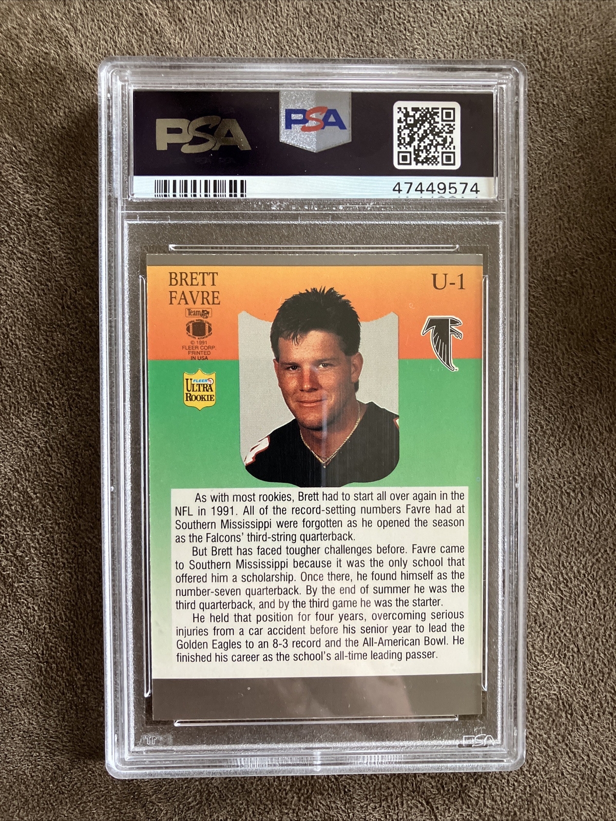 1991 Ultra Update Brett Favre Rookie RC graded PSA 10 card | eBay