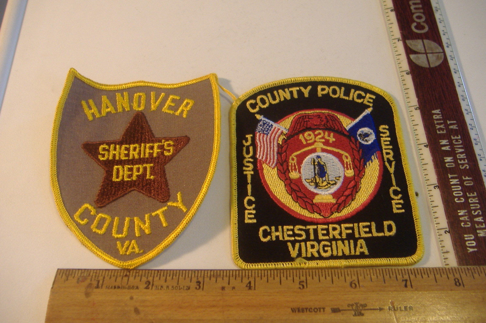 ~CHESTERFIELD POLICE & HANOVER SHERIFF'S DEPT.~VIRGINIA COUNTY PATCHES ...