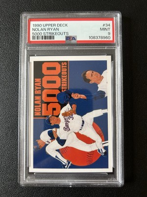 1990 Upper Deck Nolan Ryan 5000 Strikeouts PSA 9 | eBay