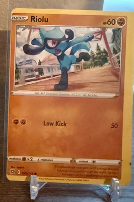 Pokémon - Brilliant Stars - Riolu #78 Error Misprint Alignment Dot | eBay