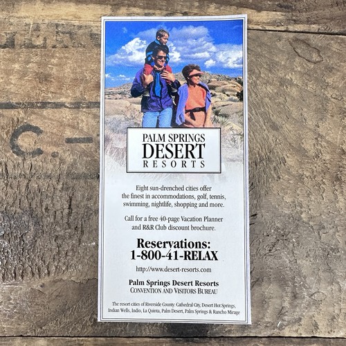 Palm Springs Desert Resorts 1998 Travel Tourism Print Ad Magazine ...