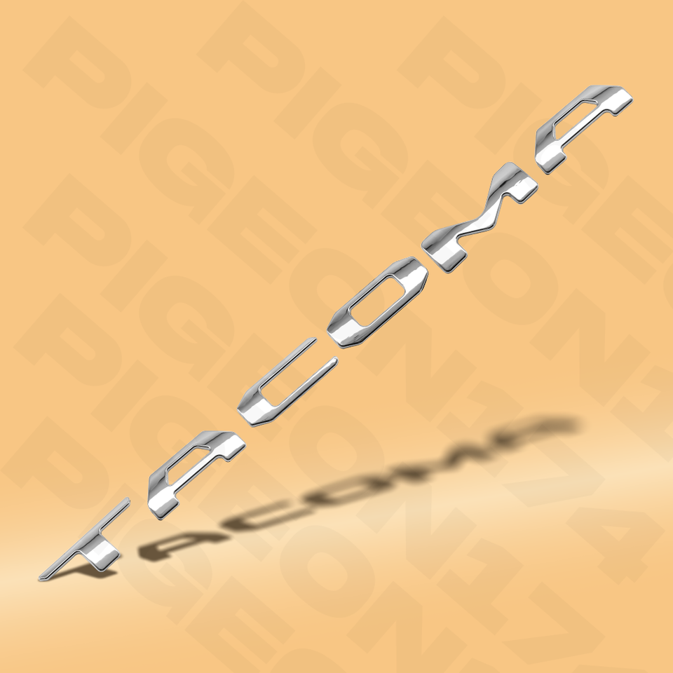 2024 2025 Tailgate Insert Emblem For Tacoma Letter Nameplate Gloss ...