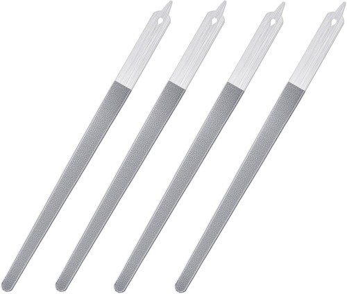 4Pcs Diamond Deb Nail File Metal With Sharp Pointed Large, Silver | eBay