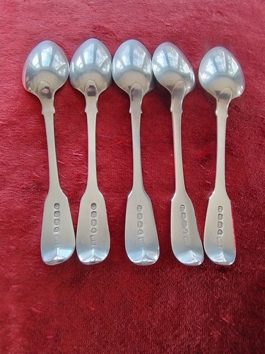 5 Solid silver teaspoons George IV London 1826 | eBay