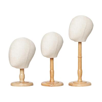 Wig Hat Display Holder Kid Manikin Head Model with Wood Base Caps ...