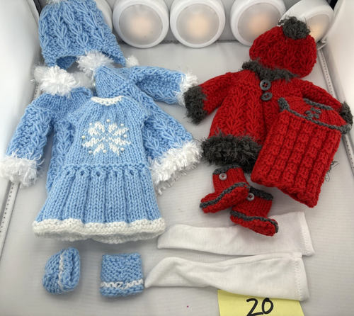 2 OOAK GORGEOUS KNIT CHRISTMAS OUTFITS Fit 10" Tonner Ann Estelle Patsy ...