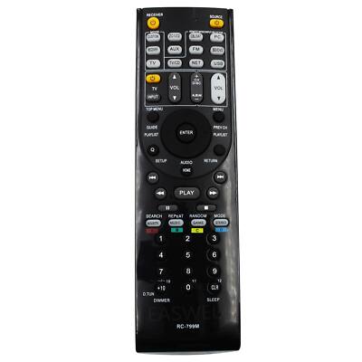 Replacement Remote Control ONKYO RC-834M RC-810M RC-812M RC-801M RC ...