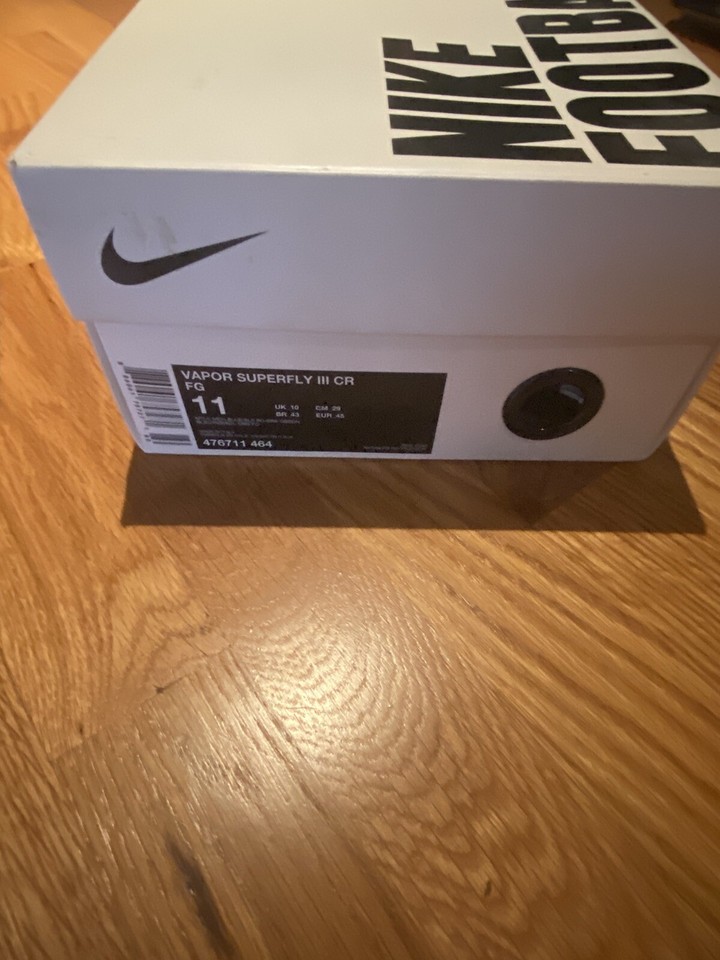 Nike Mercurial Vapor Superfly III CR7 FG (2011) sz 11 (Obsidian/Zebra ...