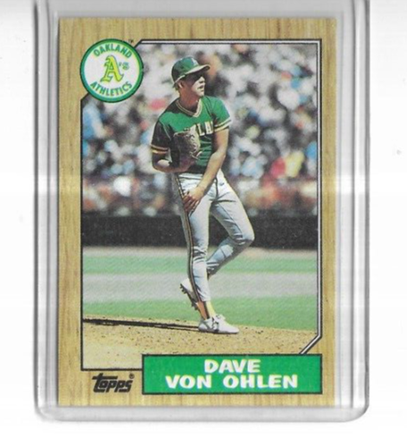 1987 Topps #287 Dave Von Ohlen Oakland Athletics | eBay