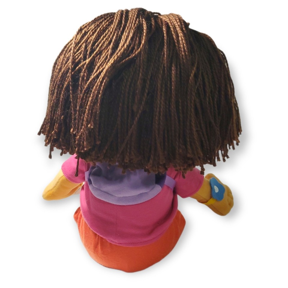 TY Beanie Buddy Dora the Explorer 16" Plush YARN hair, NEW and MINT ...