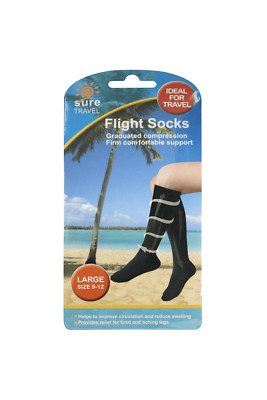 Sure Travel Flight Socks Large Size 9-12 | eBay UK