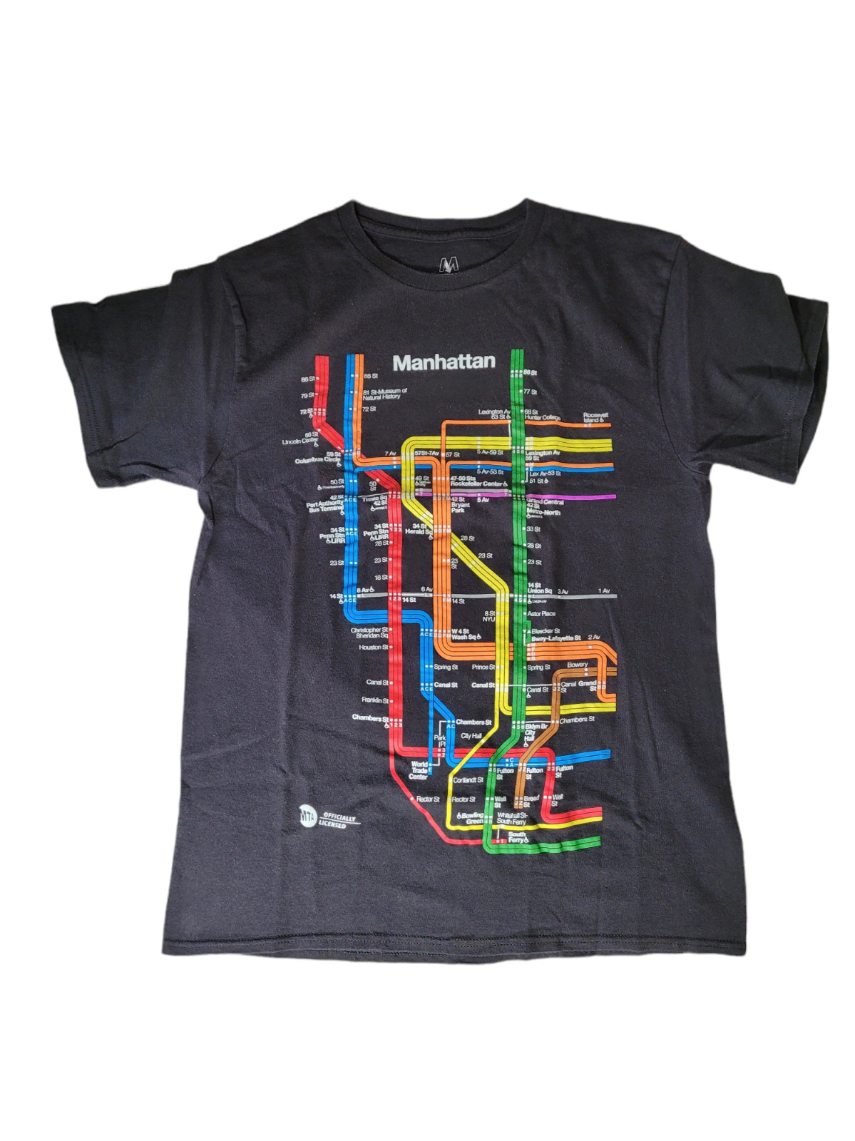 Vintage NYC Manhattan Subway T Shirt - Black/Medium - Gem