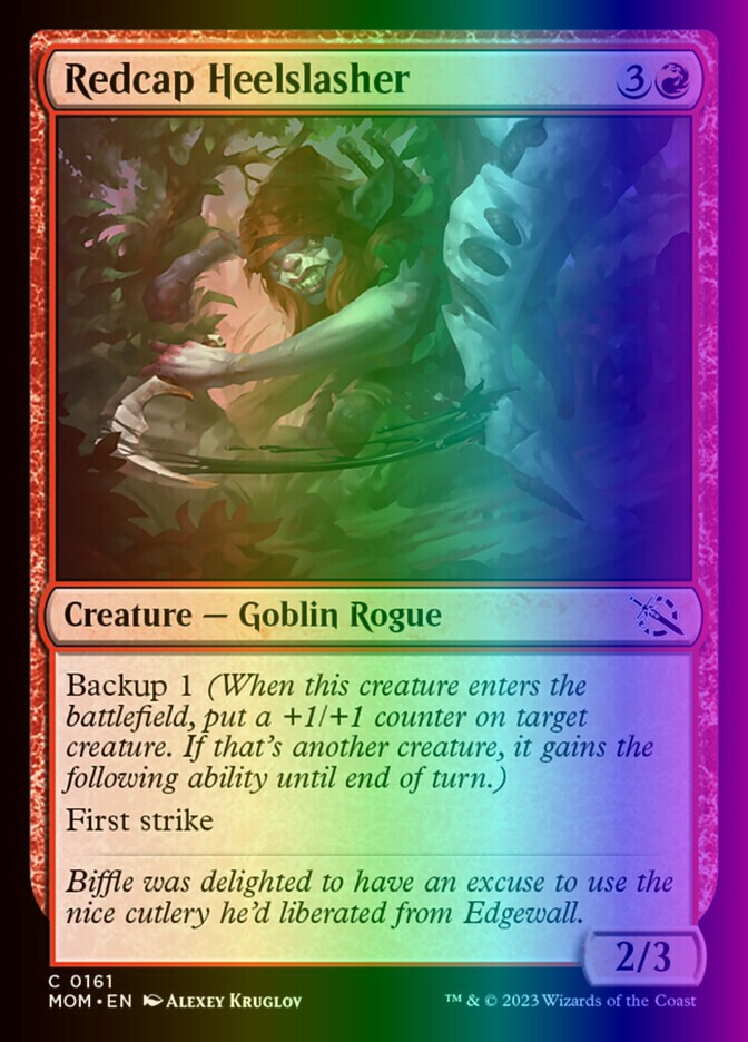 MTG Redcap Heelslasher (161/548) March of the Machine LP FOIL | eBay