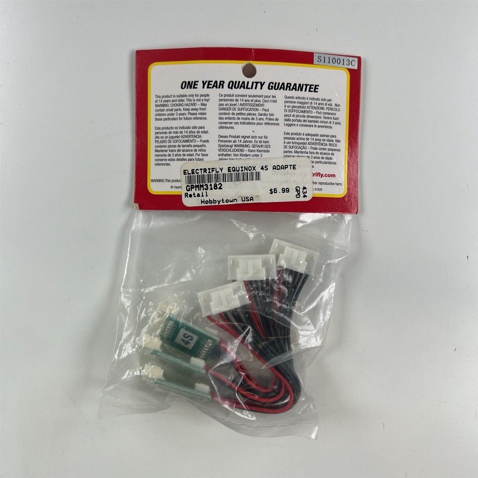 ElectriFly GPMM3182 Equinox 4S Adapters Flightpower Thunder Power (3 ...