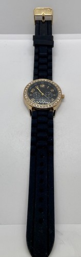 NEW DARICE Ladies Watch Iced White Faux Chronograph Gold Case Fits To 8 ...