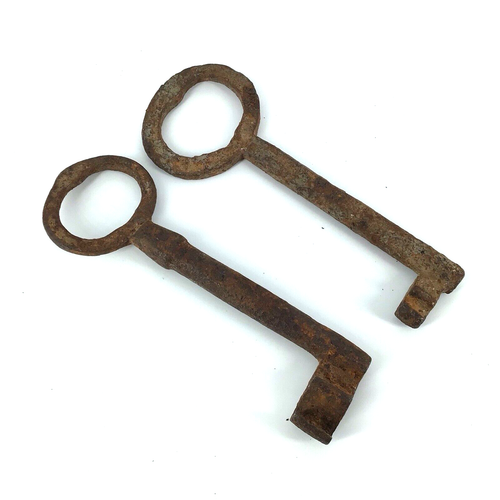 Vintage Skeleton Key Old Rusty Iron Antique Prison Jail Cell Key | eBay