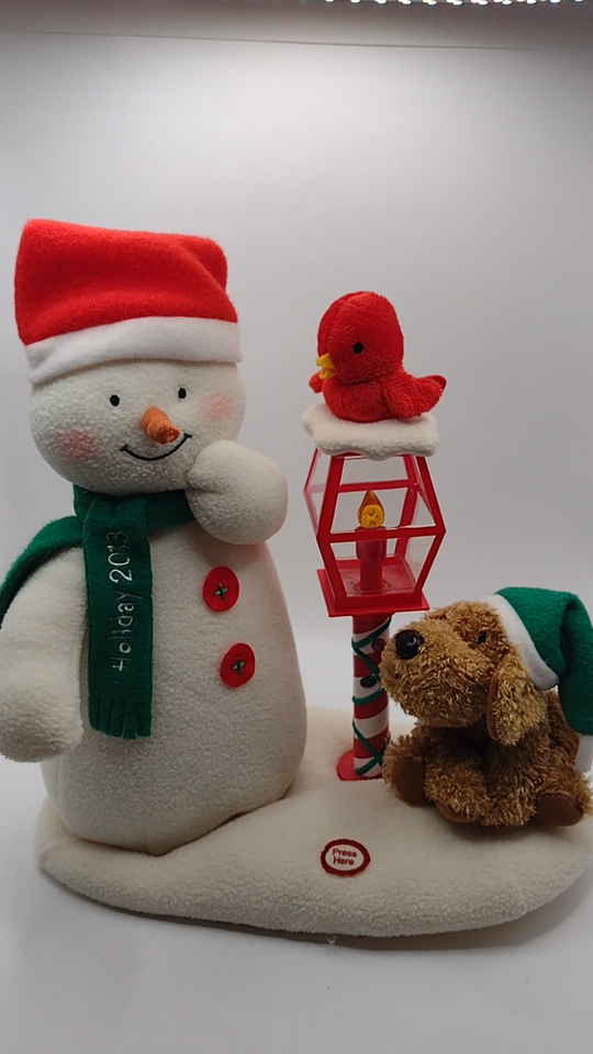 2013 Hallmark Jingle Pals Singing Animated Wish Merry Christmas Snowman ...