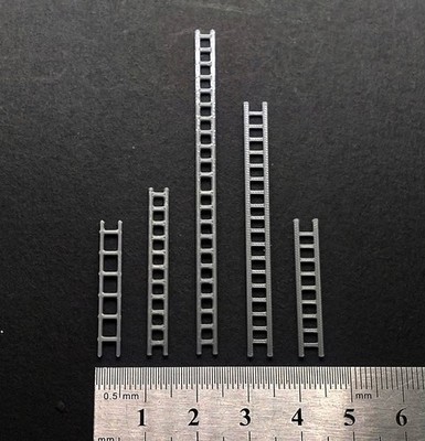 30 x N Gauge 1:148 Ladders – Model Railway Detailing Accessories (GREY ...