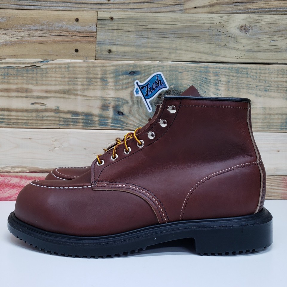Red Wing 8249 Supersole 6" Brown Steel Toe Safety Boots Men's Size 11.5 ...