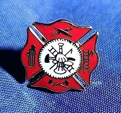 FIREFIGHTER SUPPORT ENAMEL LAPEL PIN | eBay