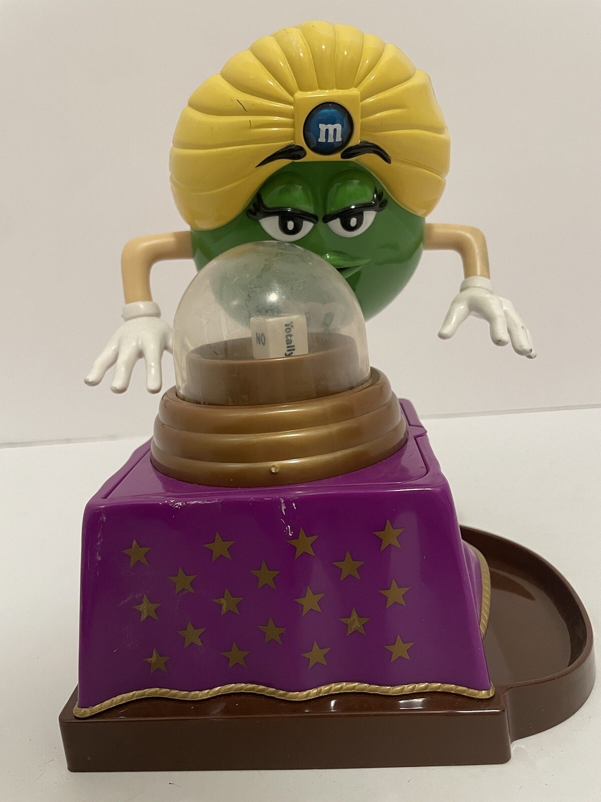 2008 Green M&M Fortune Teller Candy Dispenser Pop Up Dice Bubble | eBay