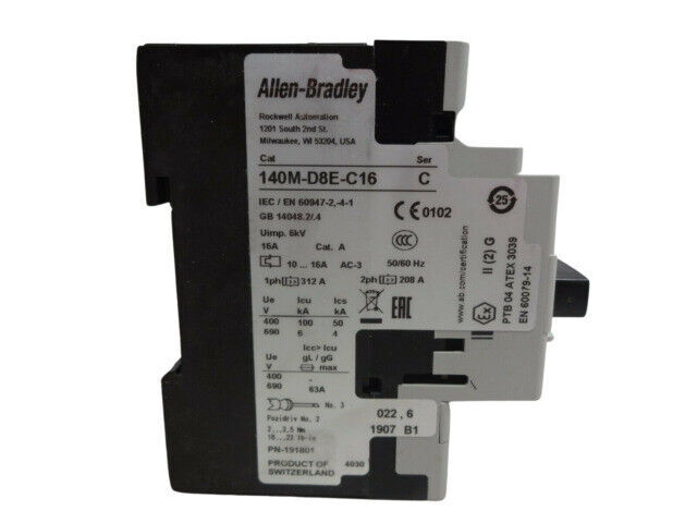 Allen-Bradley 140M-D8E-C16 16A Circuit Breaker for sale online | eBay