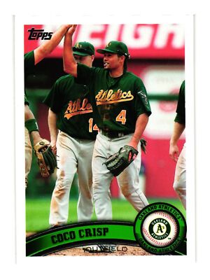 2011 Topps Baseball Card 190 Oakland Athletics Outfield Coco Crisp | eBay