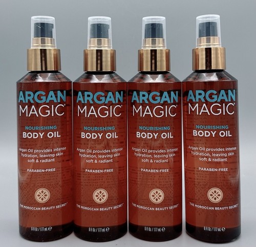 Argan Magic Nourishing Body Oil ~Smooths & Softens~ 6 fl oz Lot of 4 New | eBay