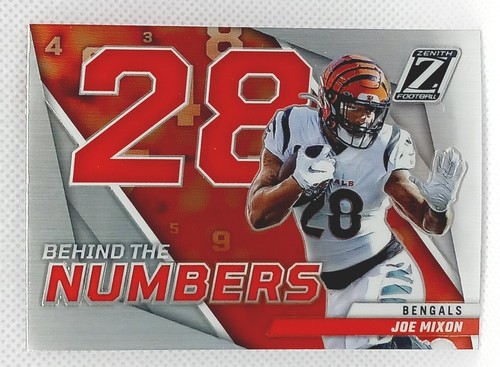 Joe Mixon 2022 Zenith Behind The Numbers Silver #BN-JMI Bengals | eBay