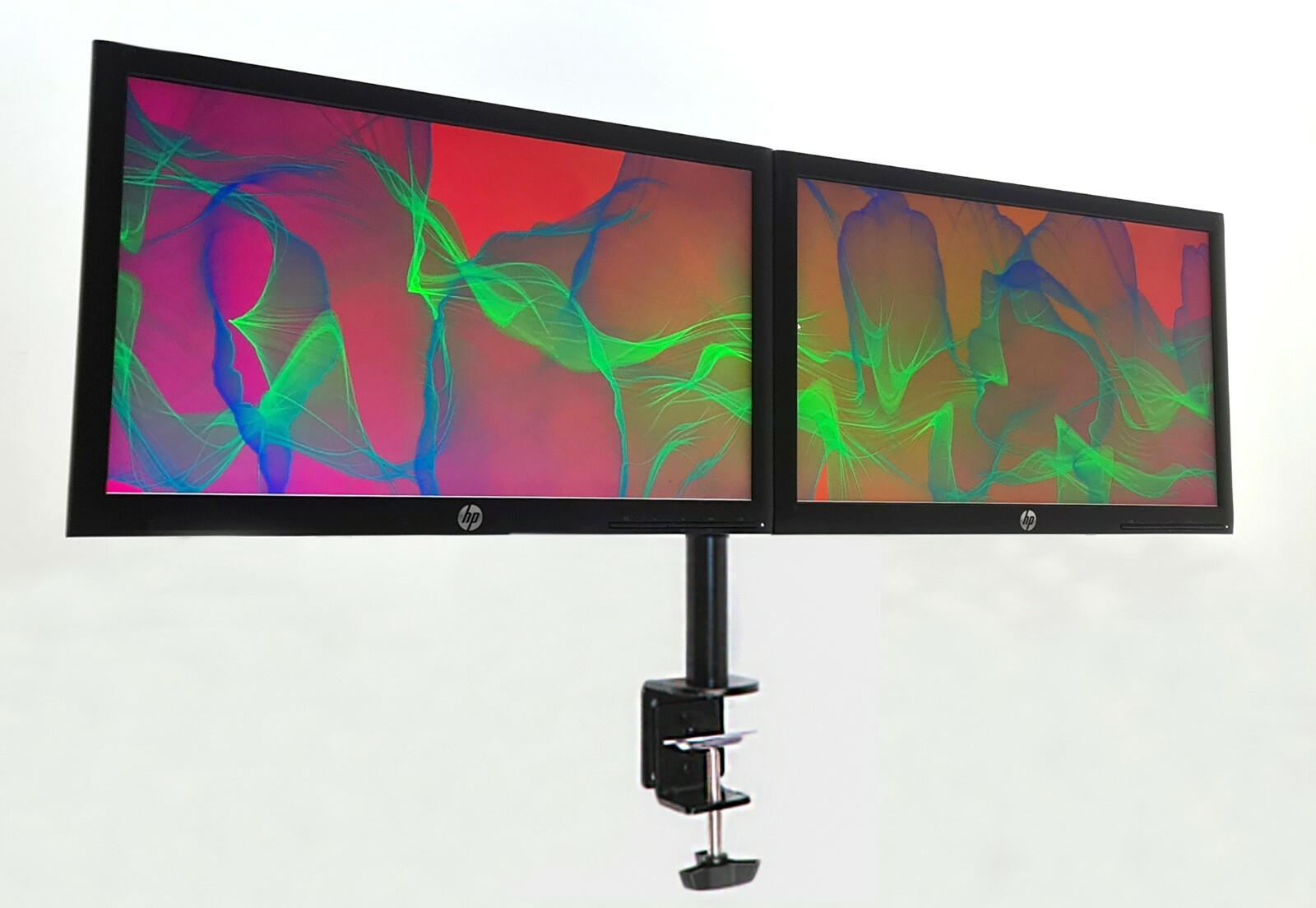 Dual Monitor 2 x 19" + New Stand Dual Screen Home Office Dual monitor ...