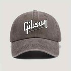 NEW - Vintage Style Gibson Guitar Cap Hat Baseball Navy Blue ROCK ON ...