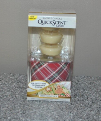 Yankee Candle QUICKSCENT CHRISTMAS COOKIE Reusable Candle Holder & 3 ...