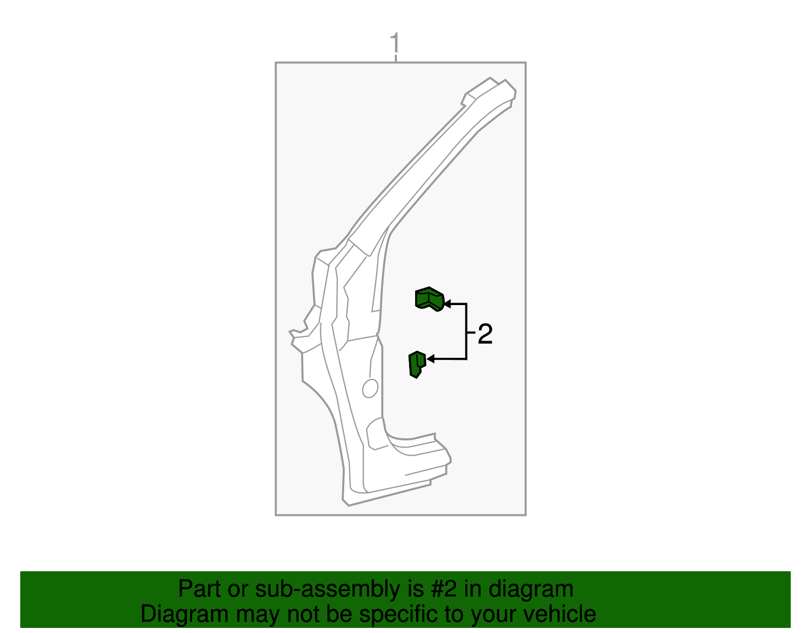 538210R010 - BRACKET FR FENDER - Toyota for sale online | eBay