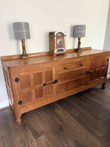 Beautiful Oak Vintage Mouseman 6ft Sideboard | eBay UK