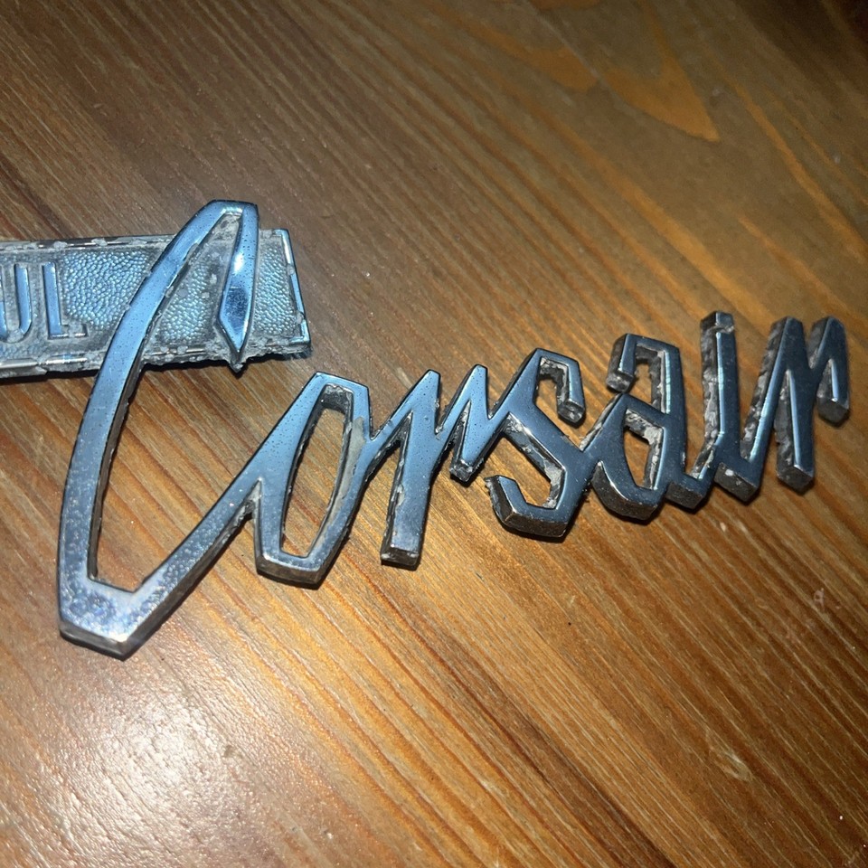 CONSUL CORSAIR CAR BOOT BADGE 120E 7342528 for FORD. All 4 pIns OK | eBay