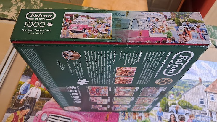 Falcon deluxe 1000 piece jigsaw. The Ice Cream Van by Trevor Mitchell ...