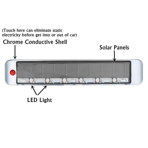 Eye Catching 7 Colors Car Solar LED Blinker with Strobe Flashing Lights ...