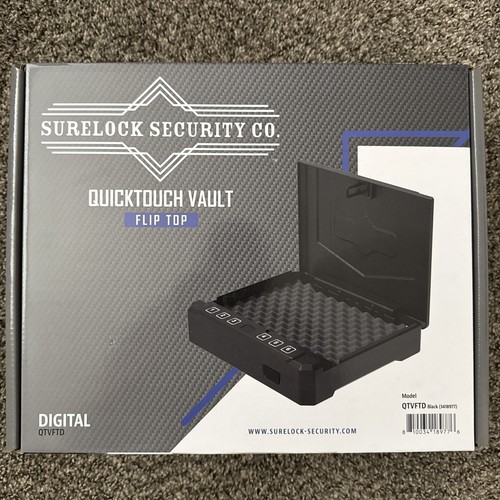 SURELOCK SECURITY CO. QUICKTOUCH VAULT FLIP TOP DIGITAL QTVFTD BLACK ...