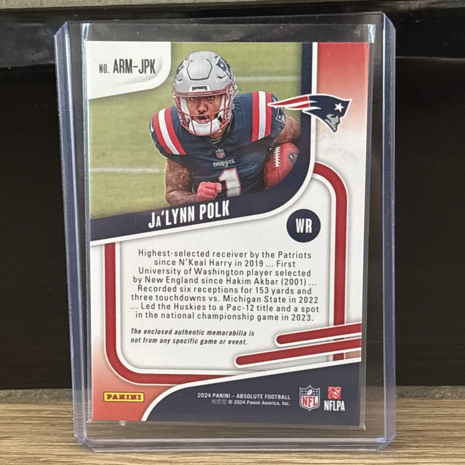 2024 Panini Absolute - Absolute Rookie Materials Ja'lynn Polk #Arm-Jpk ...