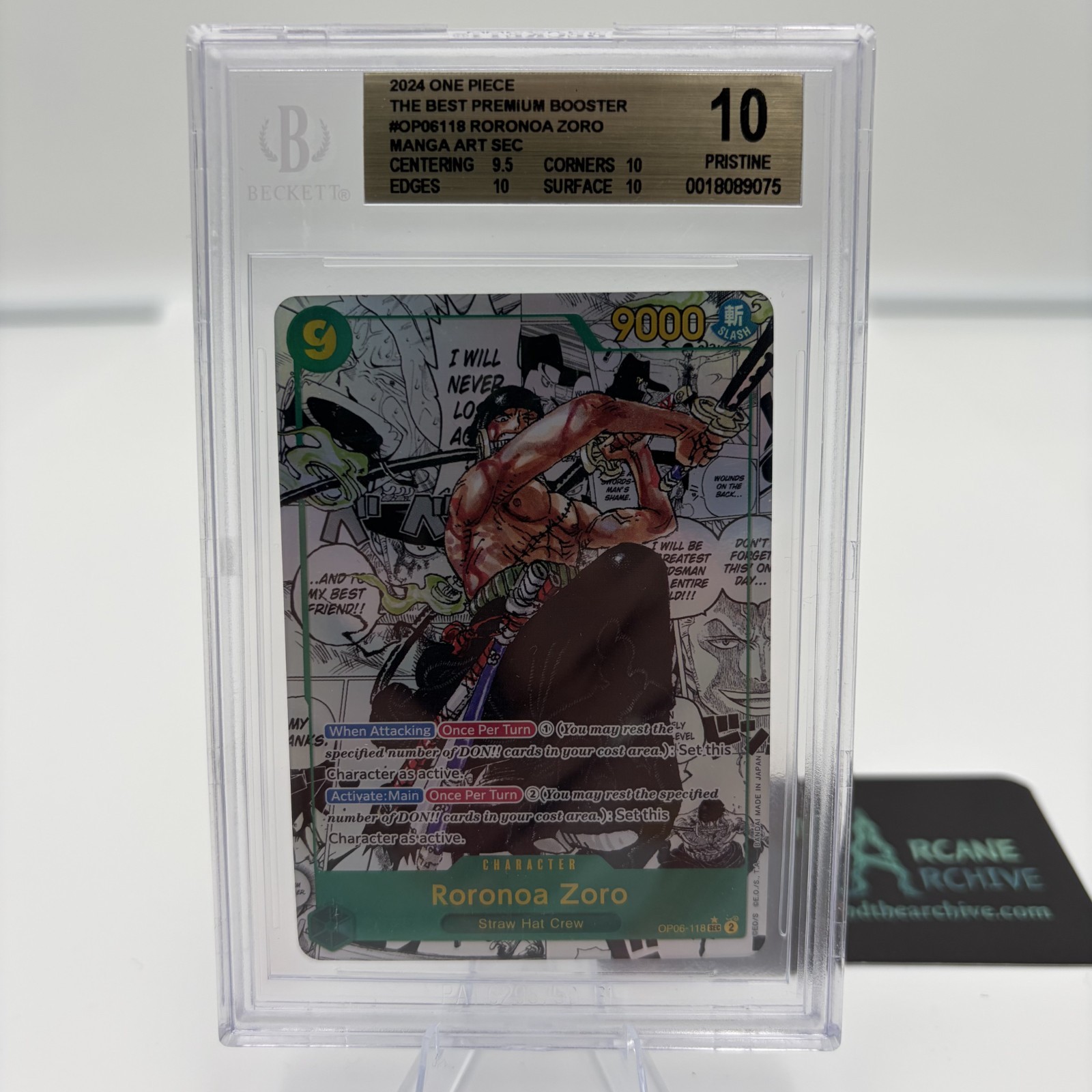 One Piece Roronoa Zoro Manga Alt Art Premium Booster OP06-118 EN ...