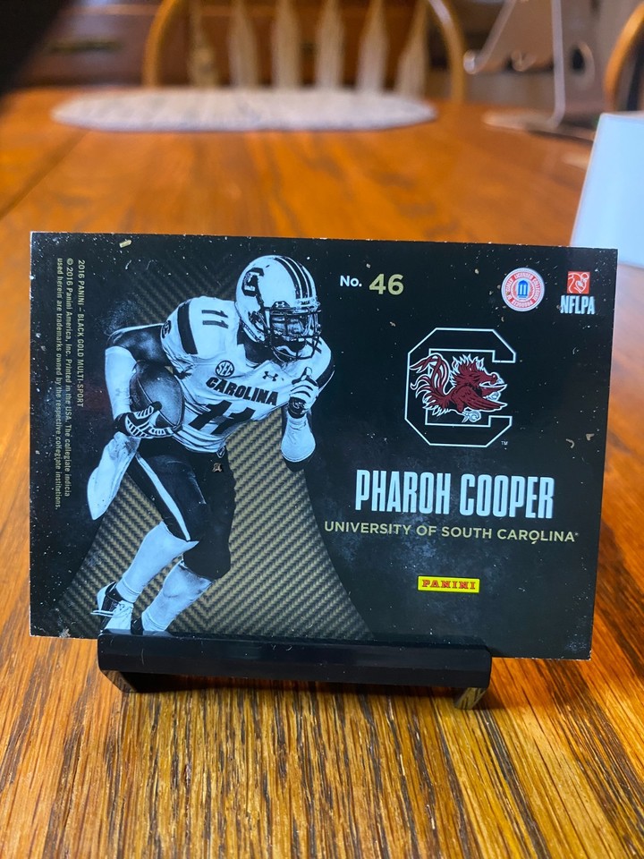 Pharoh Cooper 2016 Panini Black Gold Collegiate Team Symbols Black #46 ...