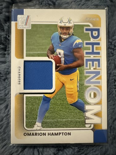 2025 Donruss Omarion Hampton #RPJ-OHN Rookie PHENOM Patch Memorabilia ...