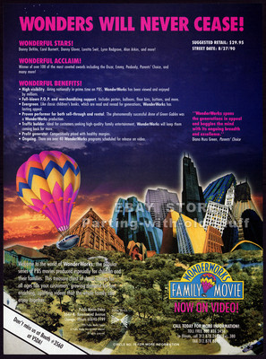 PBS : WONDERWORKS Family__Original 1990 Trade print AD promo ...