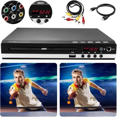 HD DVD Player - 1080P Upscaling, All region DVD Player w/ HDMI with AV ...