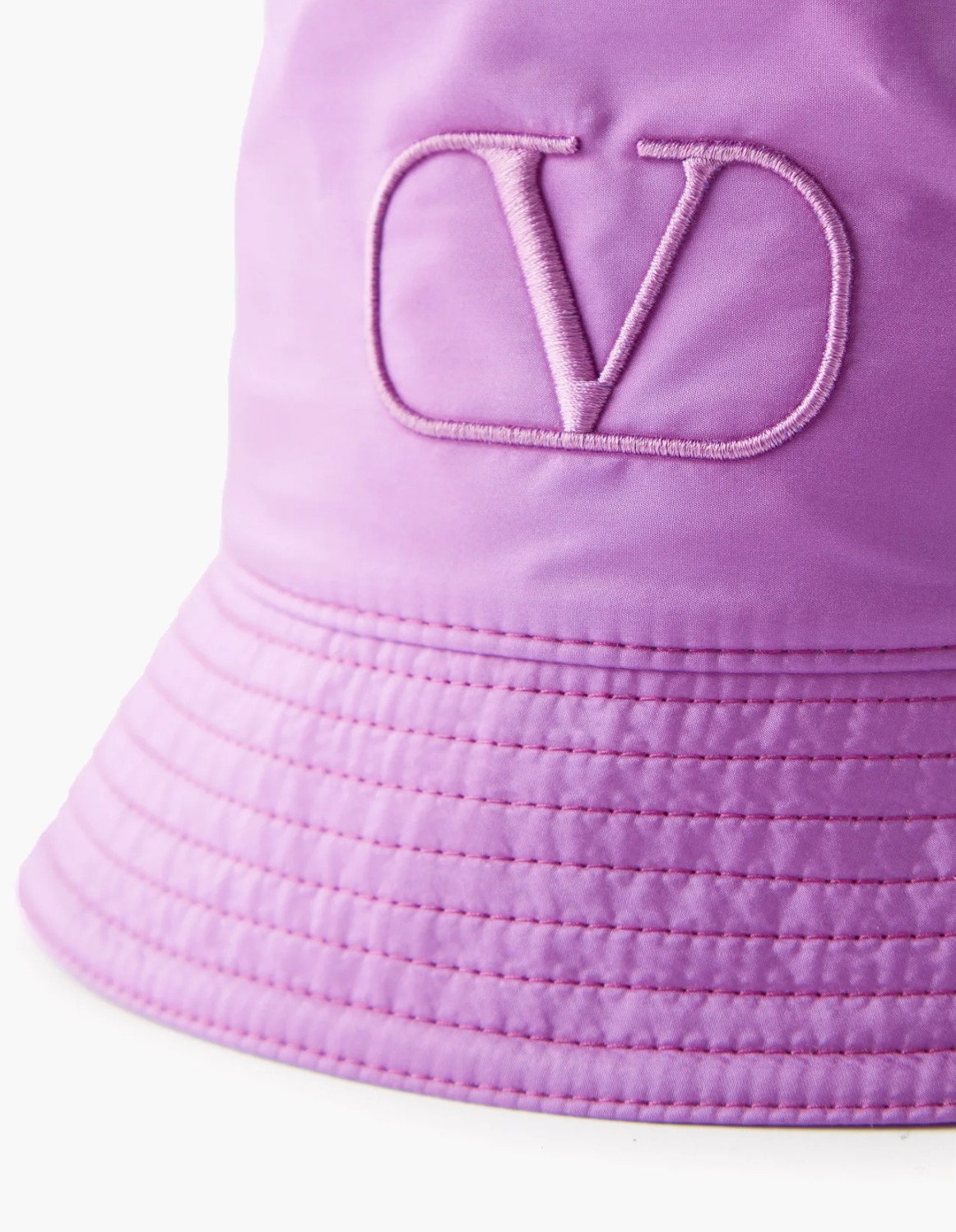 Valentino Garavani Fisherman Silk Bucket Crochet Hat Cap with Dust Bag ...