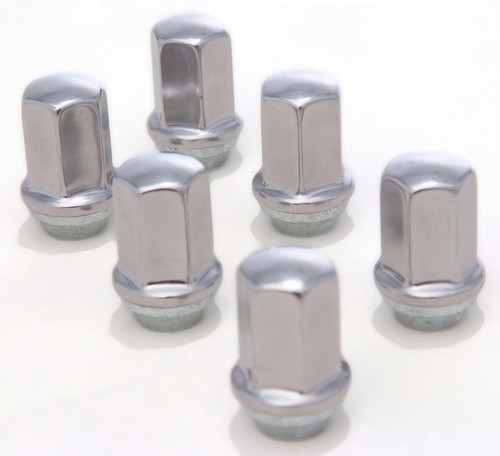 6 GM Chevrolet Suburban Factory Polished 14x1.5 New Lug Nuts OEM ...