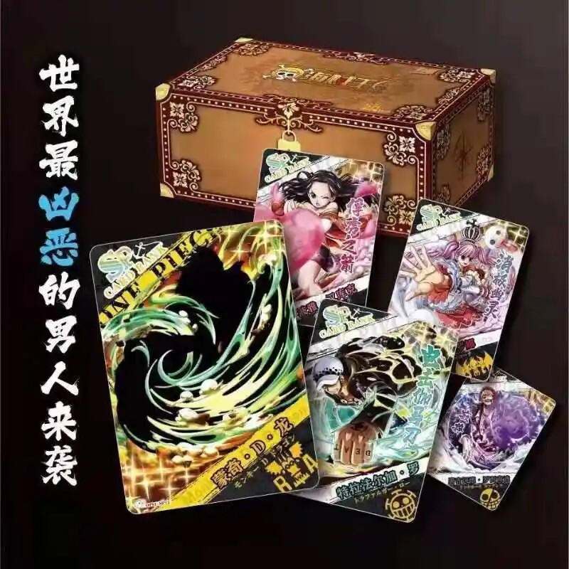 One Piece Trading Card Premium Booster Box Anime CCG Treasure Chest Set ...