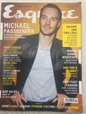 ESQUIRE MAGAZINE JUNE 2012 - MICHAEL FASSBENDER - GILES DULEY - SOFIA ...