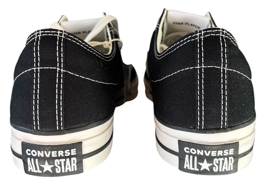 CONVERSE Star Player 76 LOW TOP Vintage Black / White (A01607C) - Men’s ...