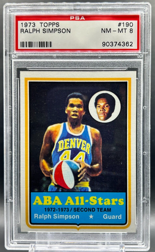 1972-73 Topps ABA All-Stars Ralph Simpson PSA 8 NM-MT Denver Nuggets ...
